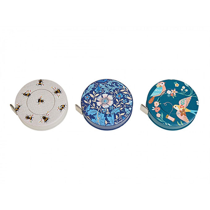 Retractable Tape Measure | Bee, Bird & Floral Designs | Knit World NZ