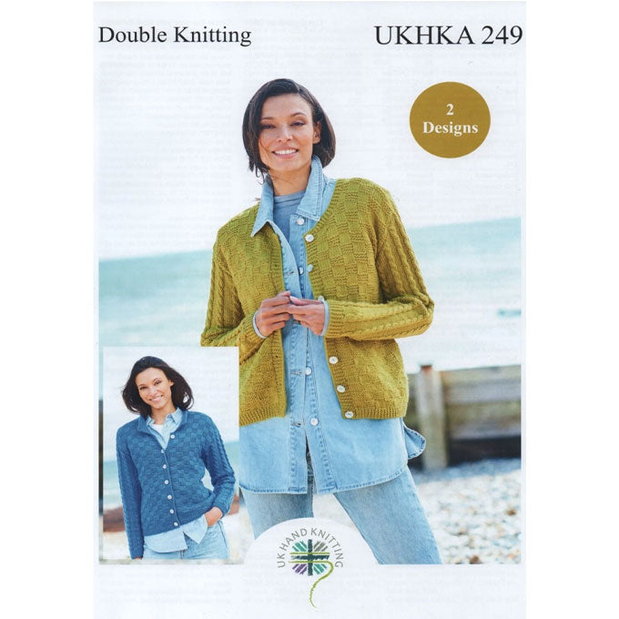 UKHKA 249 Cardigans in DK 2 Styles