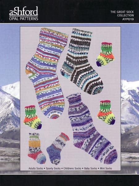 AYP0019 Great Sock Collection Knitting Pattern Opal Yarn|Knit World NZ