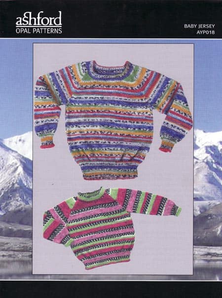 AYP0018 Baby Jersey Knitting Pattern – 4ply Sock Yarn | Knit World NZ
